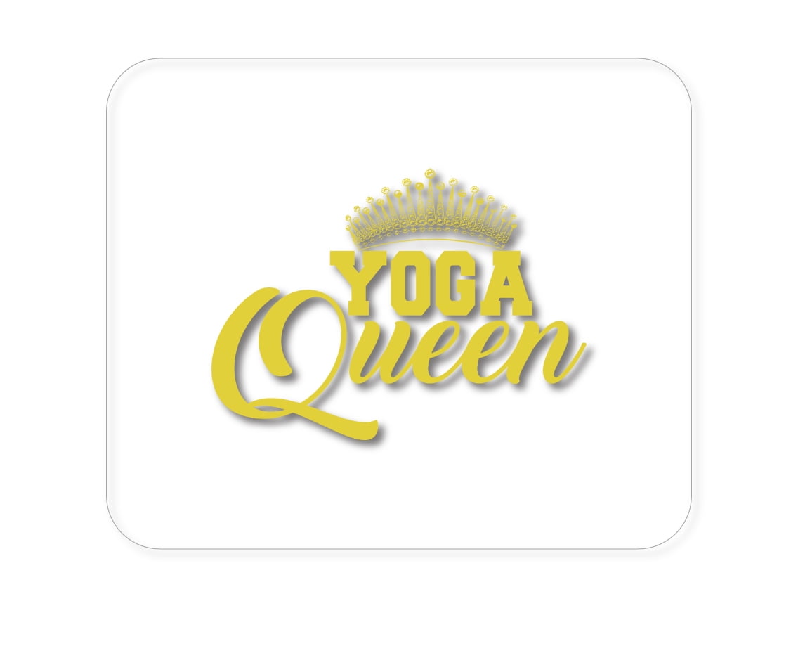 DistinctInk Mouse Pad - 1/4" Foam Rubber - Yoga Queen Crown - Walmart ...