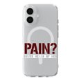 DistinctInk Pain? Never Heard of Her Black Clear Case for iPhone 17 ...