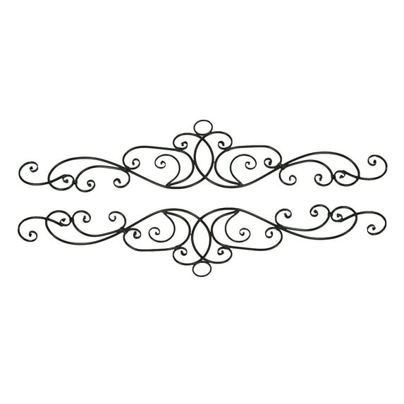 Distinctive Designs Zeckos Metal Art Scrolls Wall Décor Art Antique ...