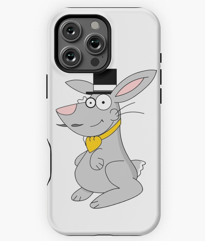 Distinguished Grey Hare Rabbit Funny Phone Case for iPhone 16 15 14 13 ...
