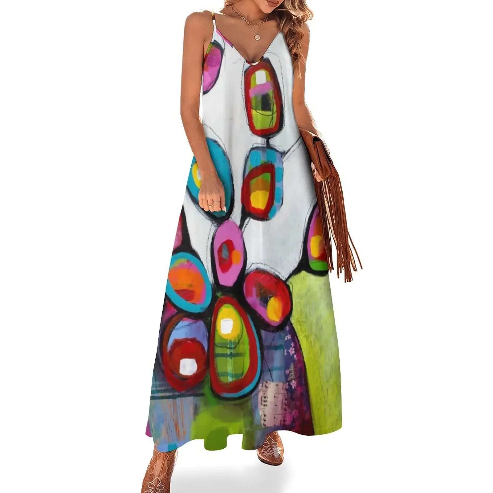 Distinguished Sleeveless Dress prom dress dress korean style Woman ...