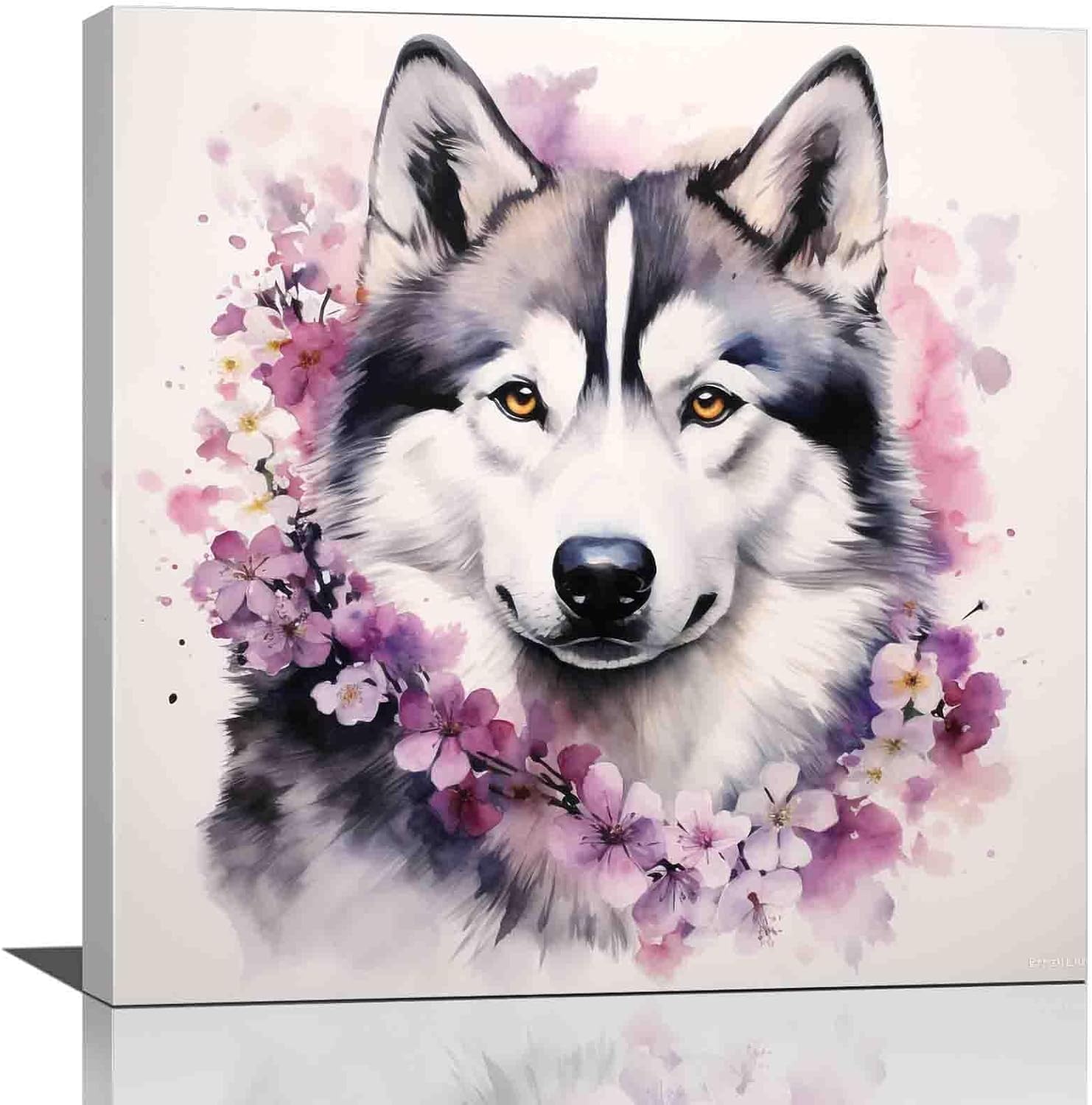 Distiny Siberian Husky, dog watercolor painting print -french ...