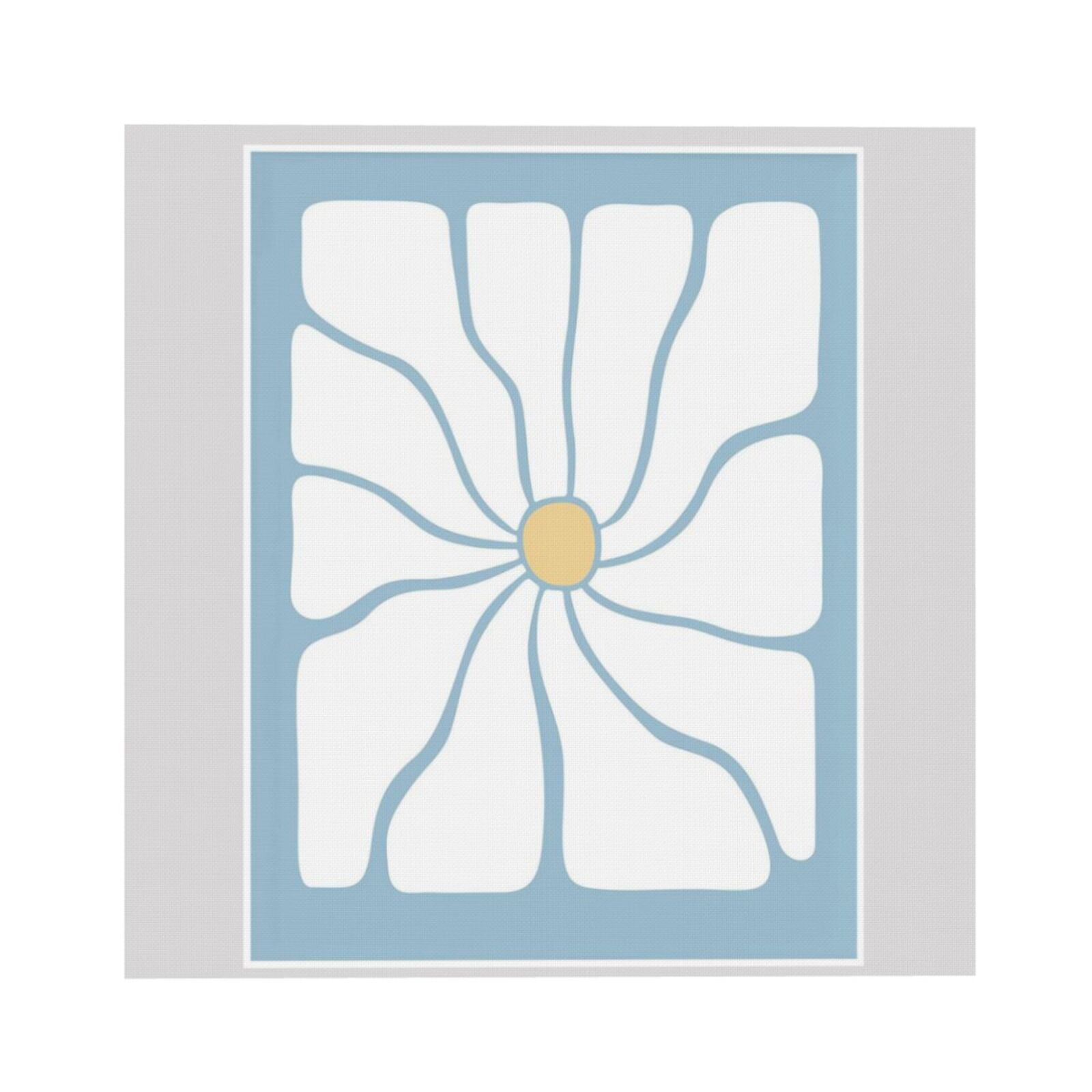 Distiny Unframed Blue Aesthetic Daisy Artwork-Blue Posters for Room ...