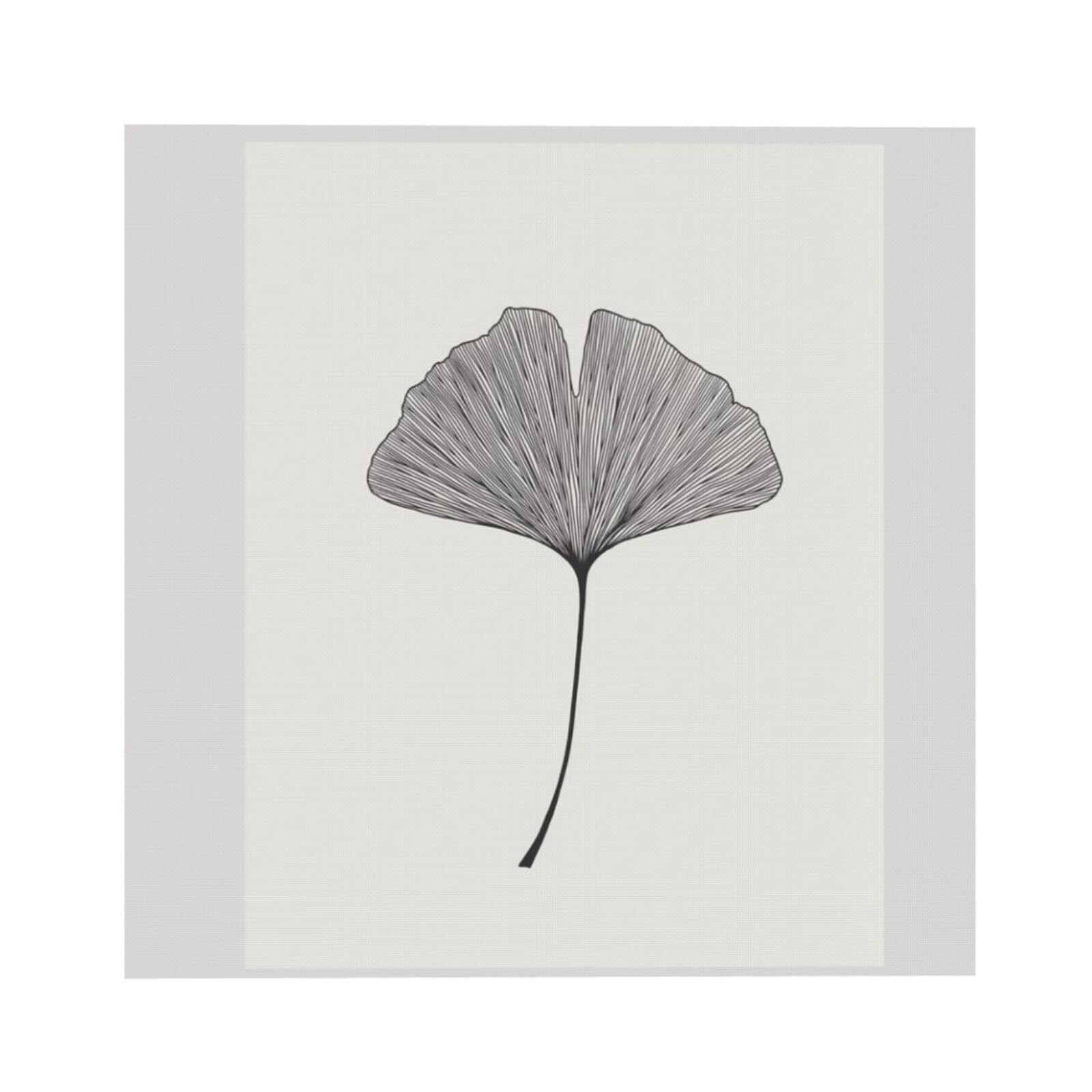 Distiny Unframed Modern Japanese Botanical Print Ginkgo Leaf Decor ...