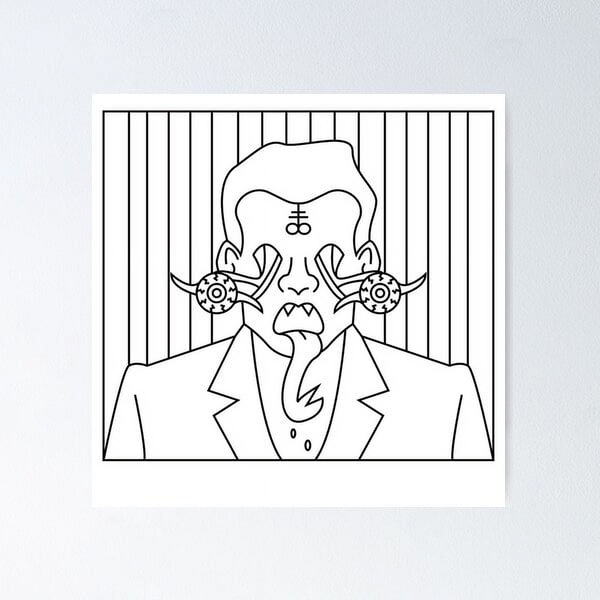 Distorted Authority With Grotesque Features And Symbolic Markings ...