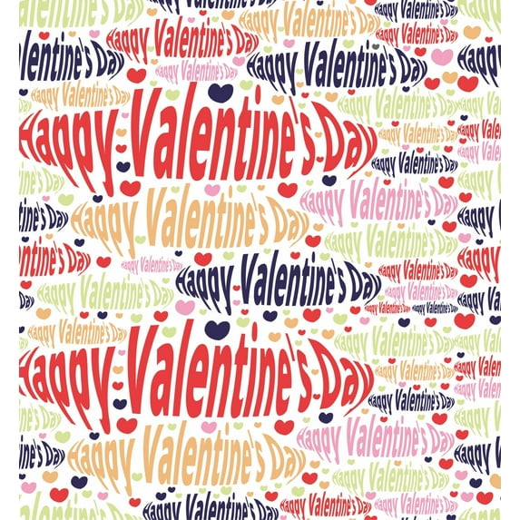 Distorted Happy Valentines Day Pattern On Edible Image Chocolate ...