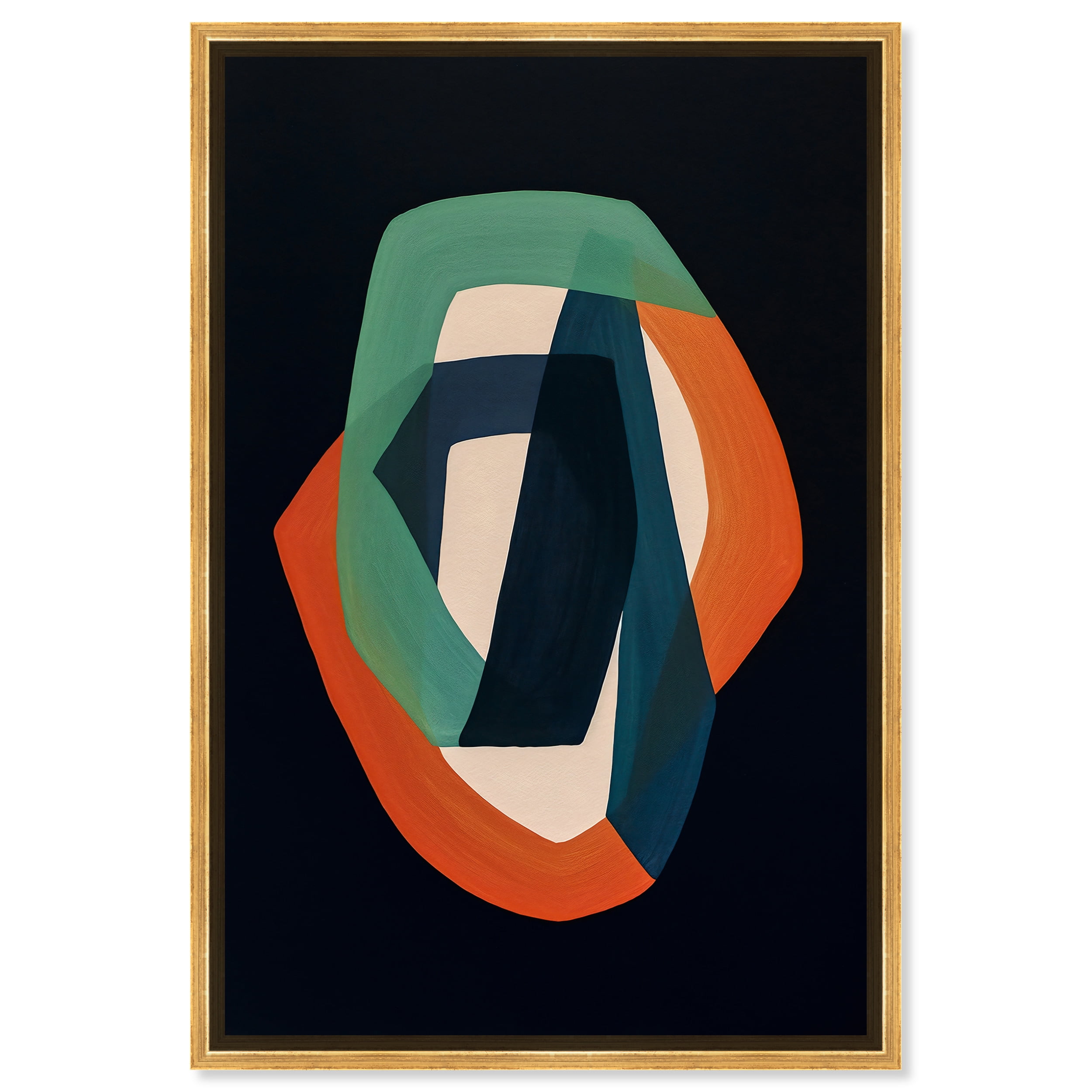 Distortion In Typefaces Contemporary Abstract Shapes Trendy Canvas Wall ...