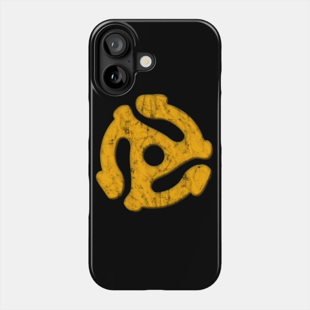 Distressed 45 RPM Record Adapter for a Vintage Vinyl Music Inspired ...