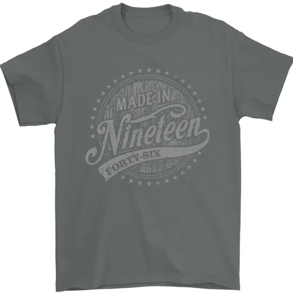 Distressed 79Th Birthday Made In 1946 Mens T-Shirt - Walmart.com