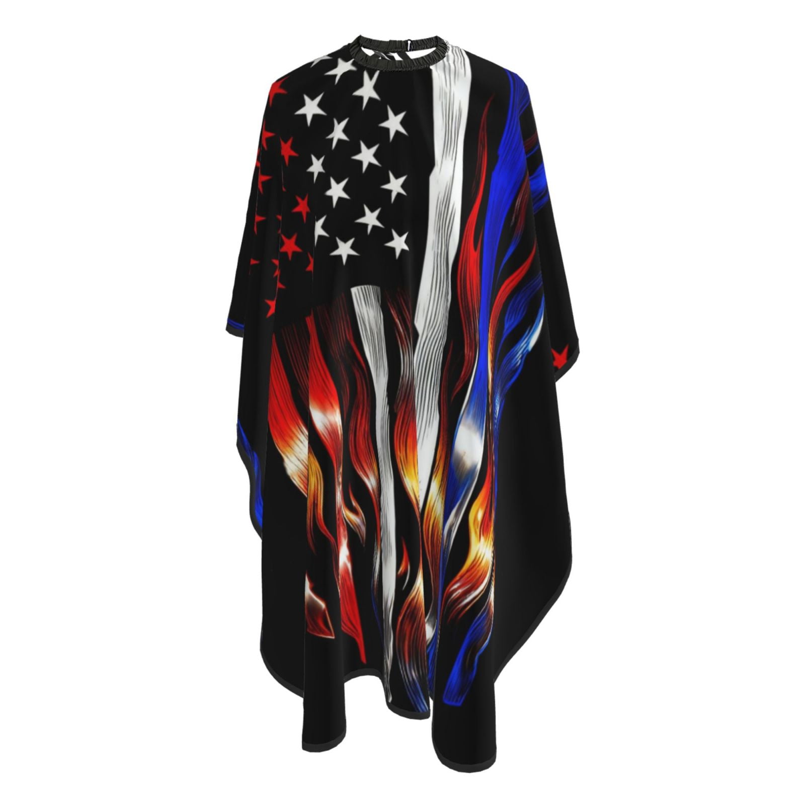 Distressed America Flag Art Barber Cape 66"x55" Salon Hair Cutting ...