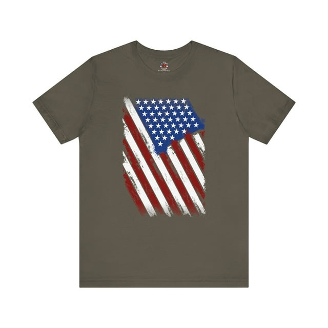 Distressed American Flag T-Shirt - Walmart.com