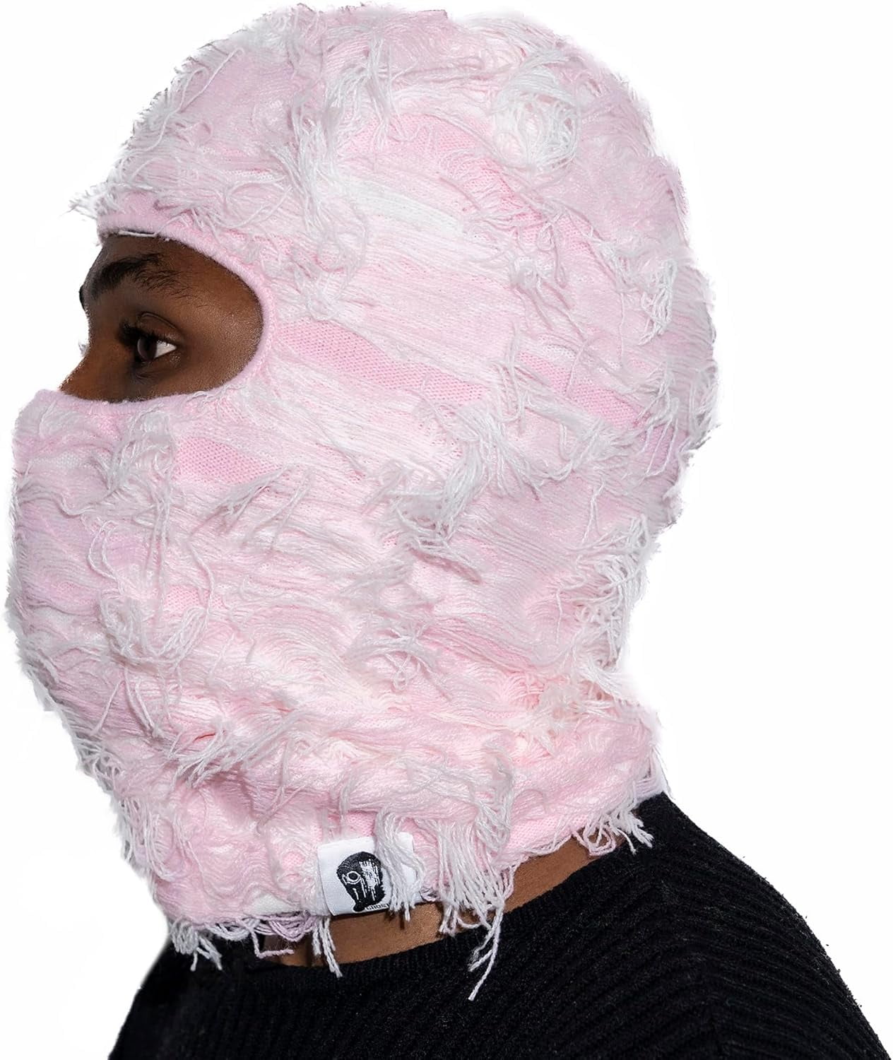 Distressed Balaclava Knitted Full Face Ski Mask Wind Proof Premium One ...