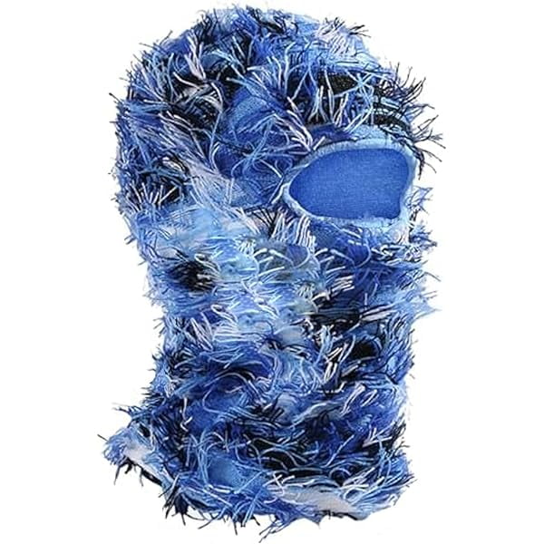 Distressed Balaclava Ski Mask, Knitted Full Face Mask for Men/Women ...