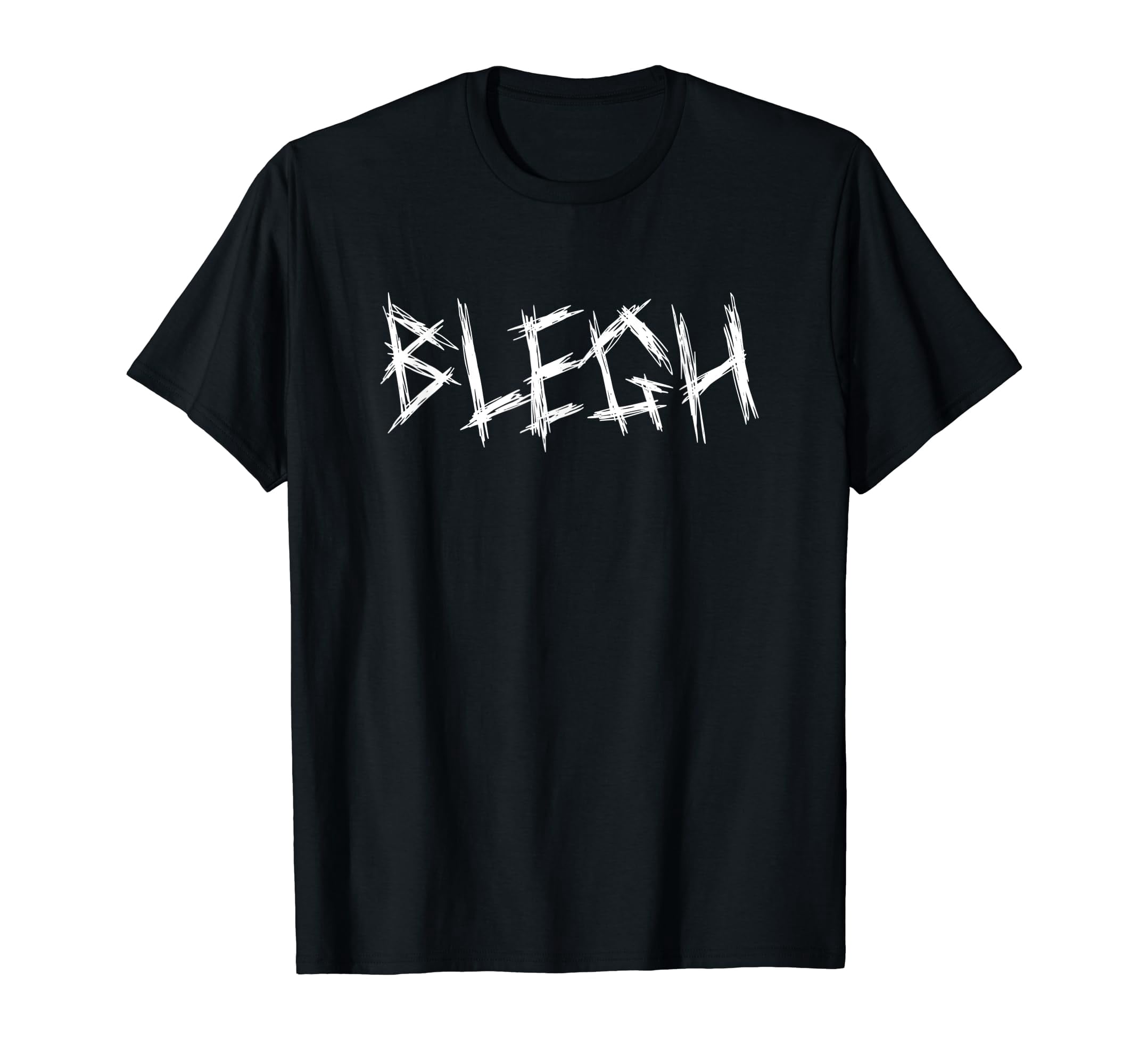 Distressed Blegh Graphic T-Shirt for Metalcore Fans - Unique Djent ...