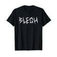 Distressed Blegh Graphic T-Shirt for Metalcore Fans - Unique Djent ...