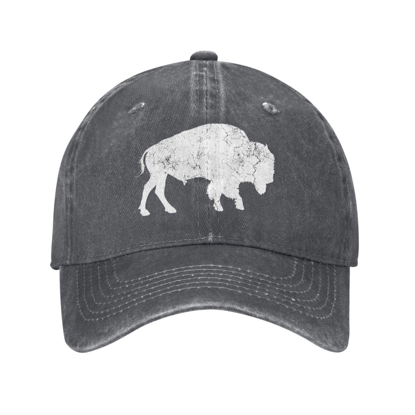Distressed Buffalo Retro Bison Animal Baseball Hats for Men Women ...