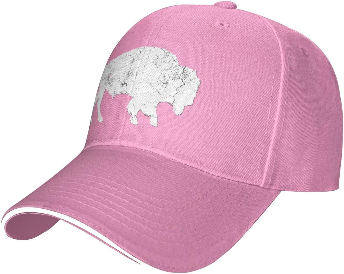 Distressed Buffalo Retro Bison Animal Lover Baseball Hats for Men Women ...