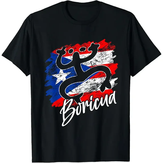 Distressed Coqui Frog Graphic with Puerto Rican Roots Unisex T-Shirt ...