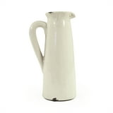 Distressed Crackle White Narrow Pitcher - Large - Walmart.com