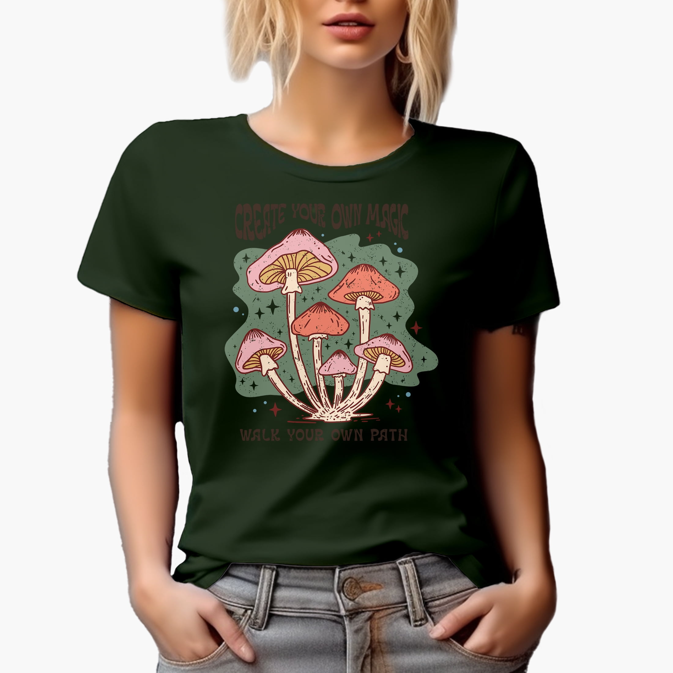 Distressed Create Your Own Magic, Walk Your Own Path, Retro Boho ...