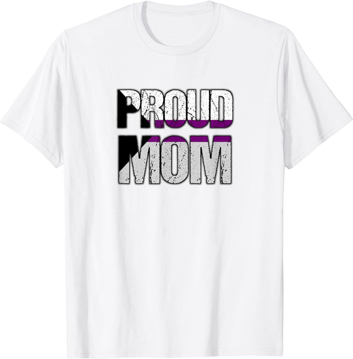 Distressed Demisexual Proud Mom Mothers Day Demi Pride Flag T-Shirt ...