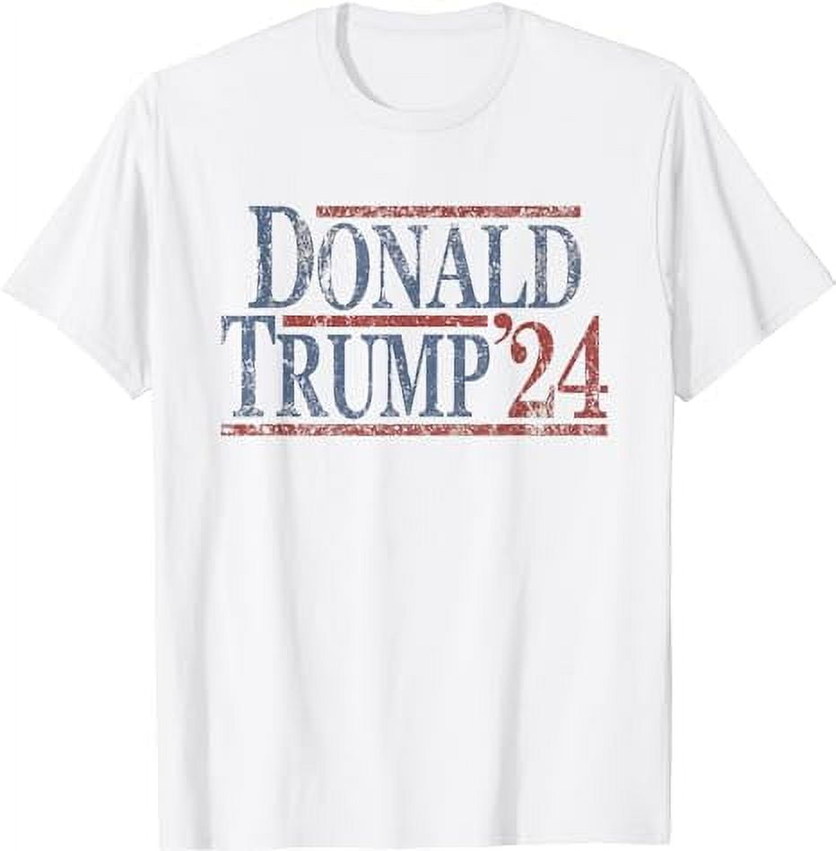 Distressed Donald Trump 2024 T-Shirt - Walmart.com