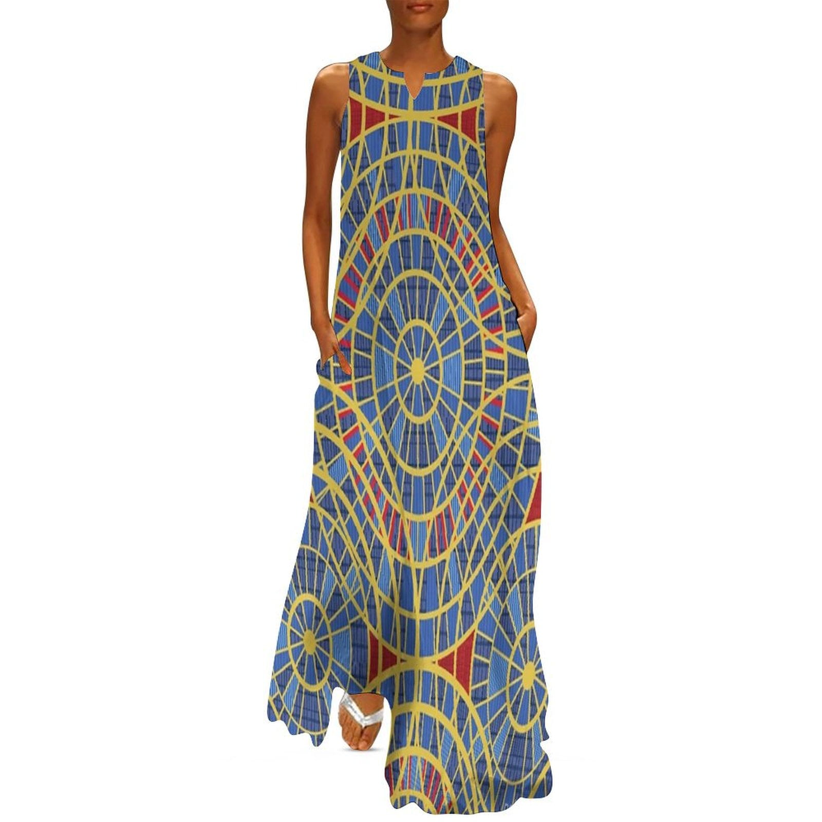 Distressed Dragoncon Marriott Carpet Pattern with Extrusion Long Dress ...