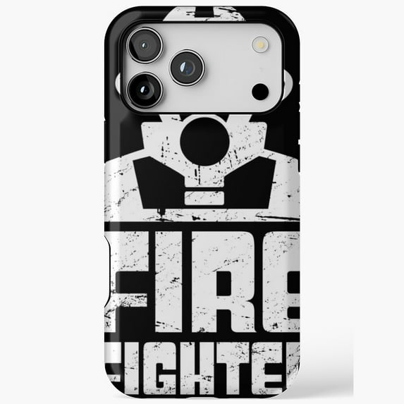 Distressed Firefighter Graphic Typography iPhone Case 17 16 15 14 13 12 ...
