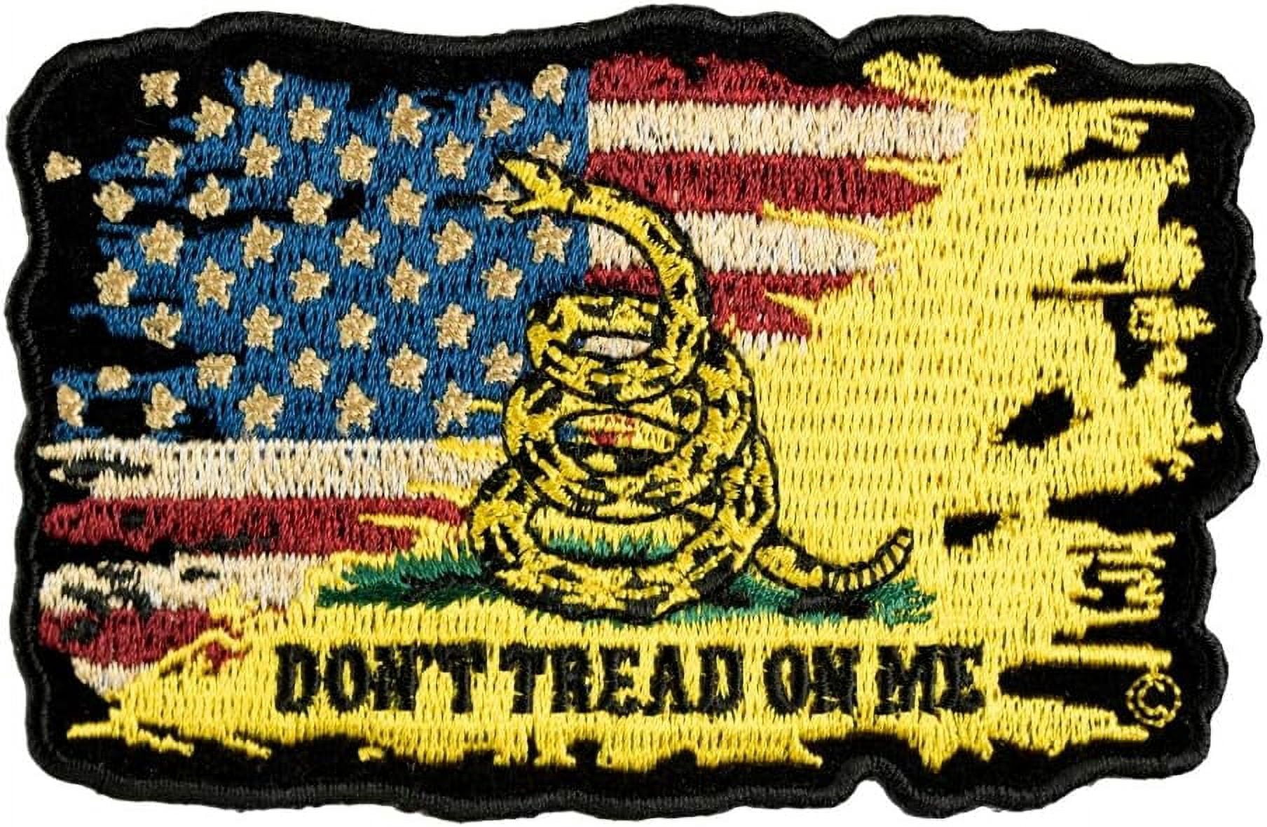 Distressed Gadsden Flag Crossover Patch, Small Size - Walmart.com