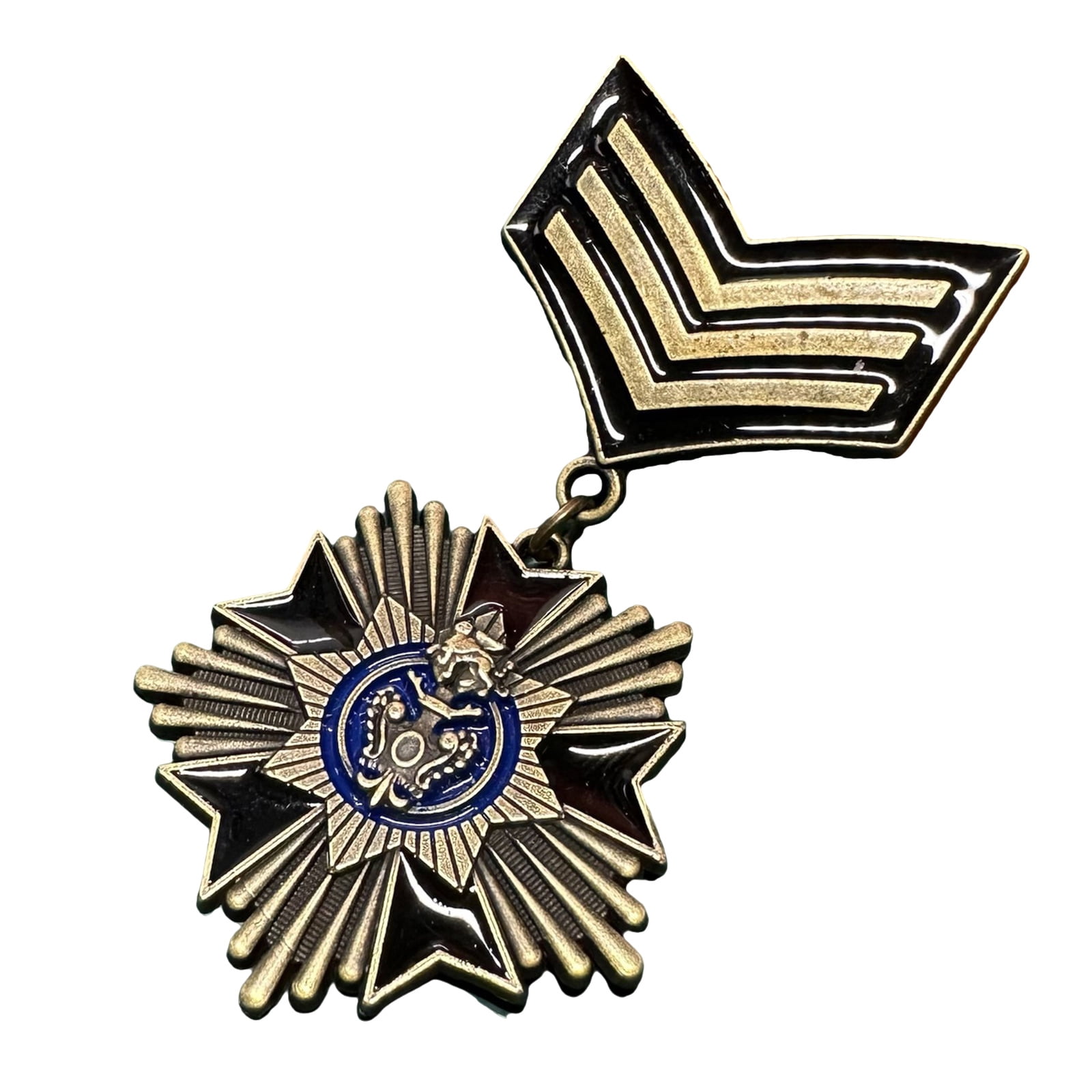 Distressed Historical Badge Martial Pin Collectible Badge for History ...