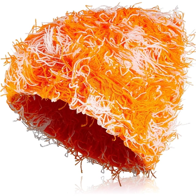 Distressed Knitted Beanie Fuzzy Winter Hats, Thick Warm Beanies Snow ...