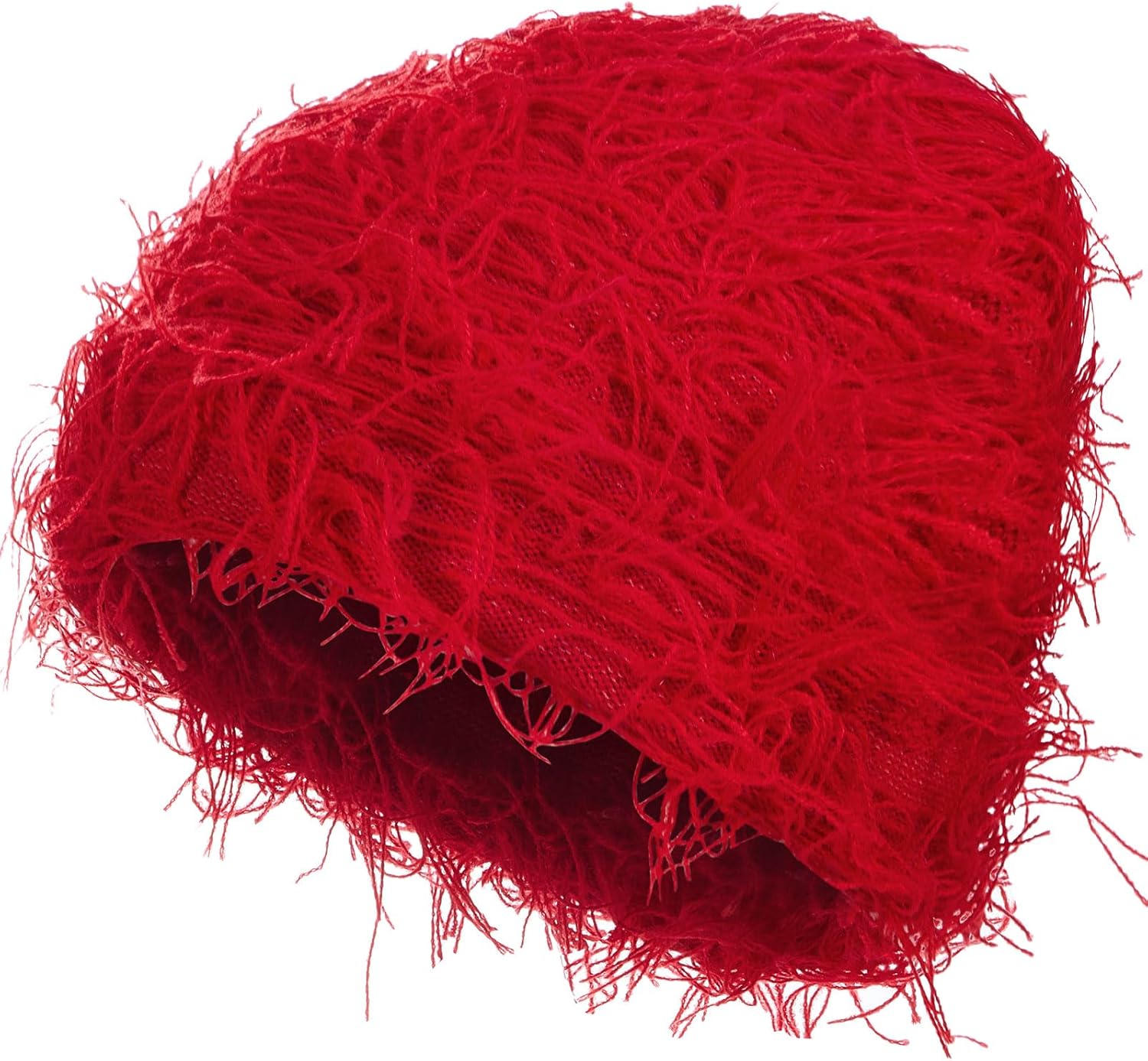 Distressed Knitted Beanie Fuzzy Winter Hats Thick Warm Y2k Beanie Snow ...