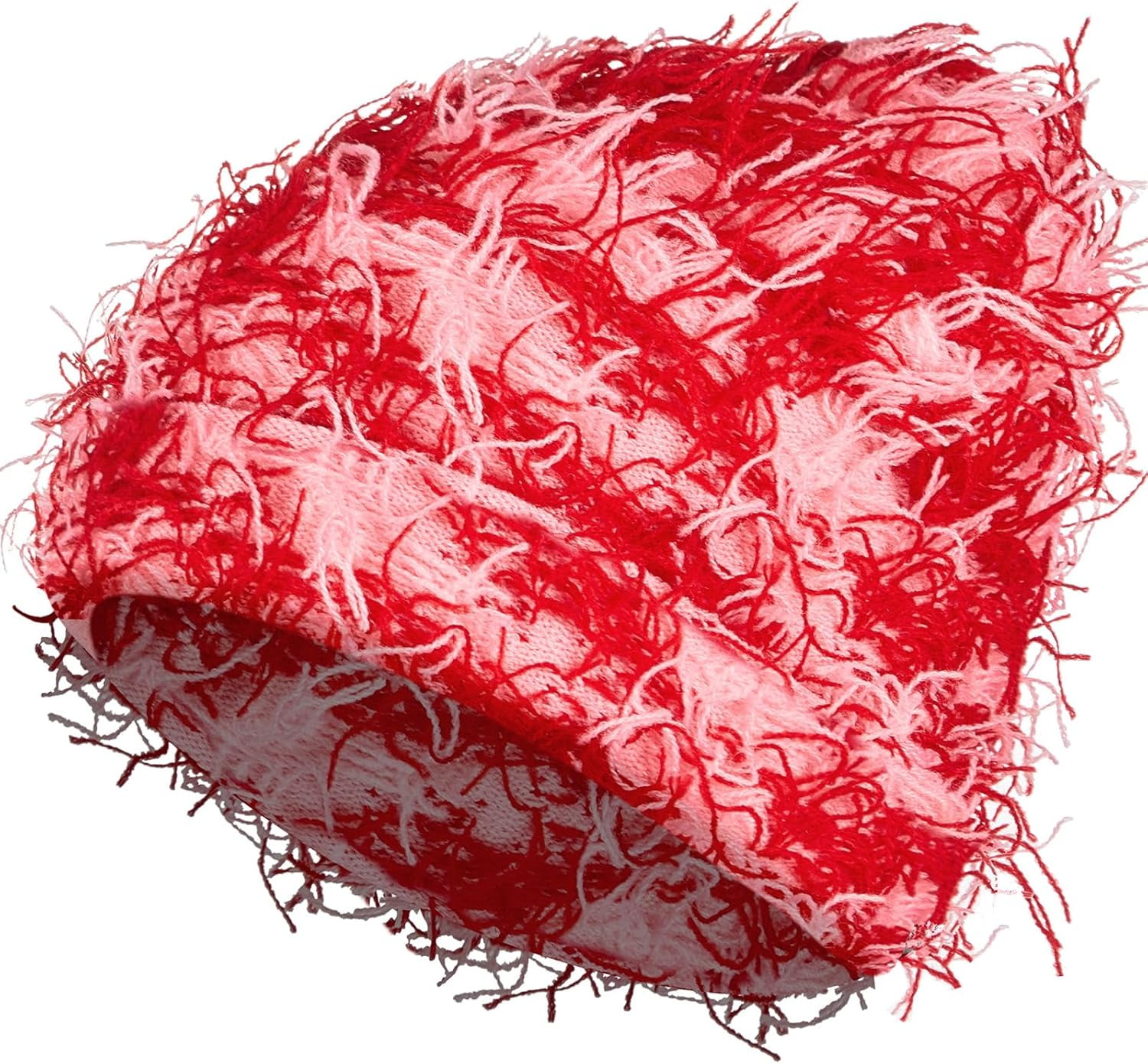 Distressed Knitted Beanie Fuzzy Winter Hats Warm Beanies for Women Men ...
