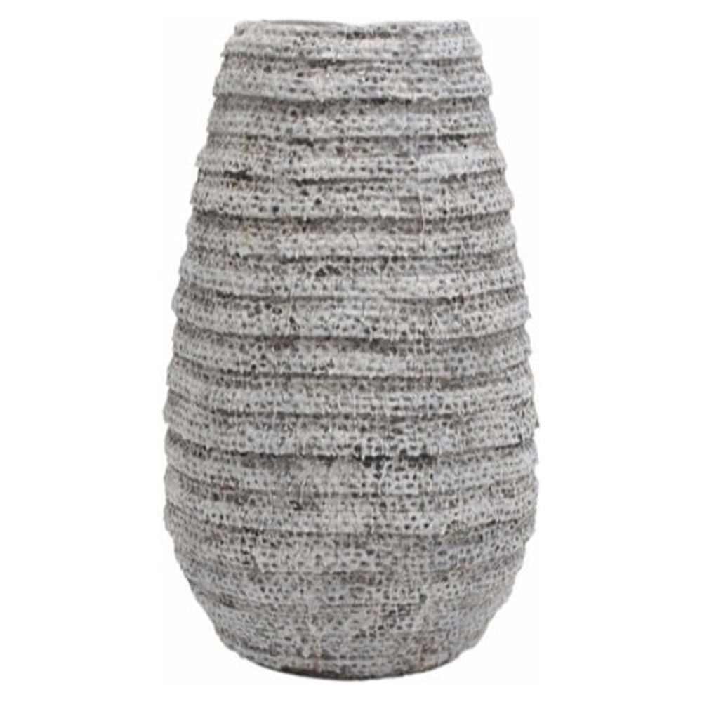 Distressed Looking Ceramic Vase, Short, Gray - Walmart.com