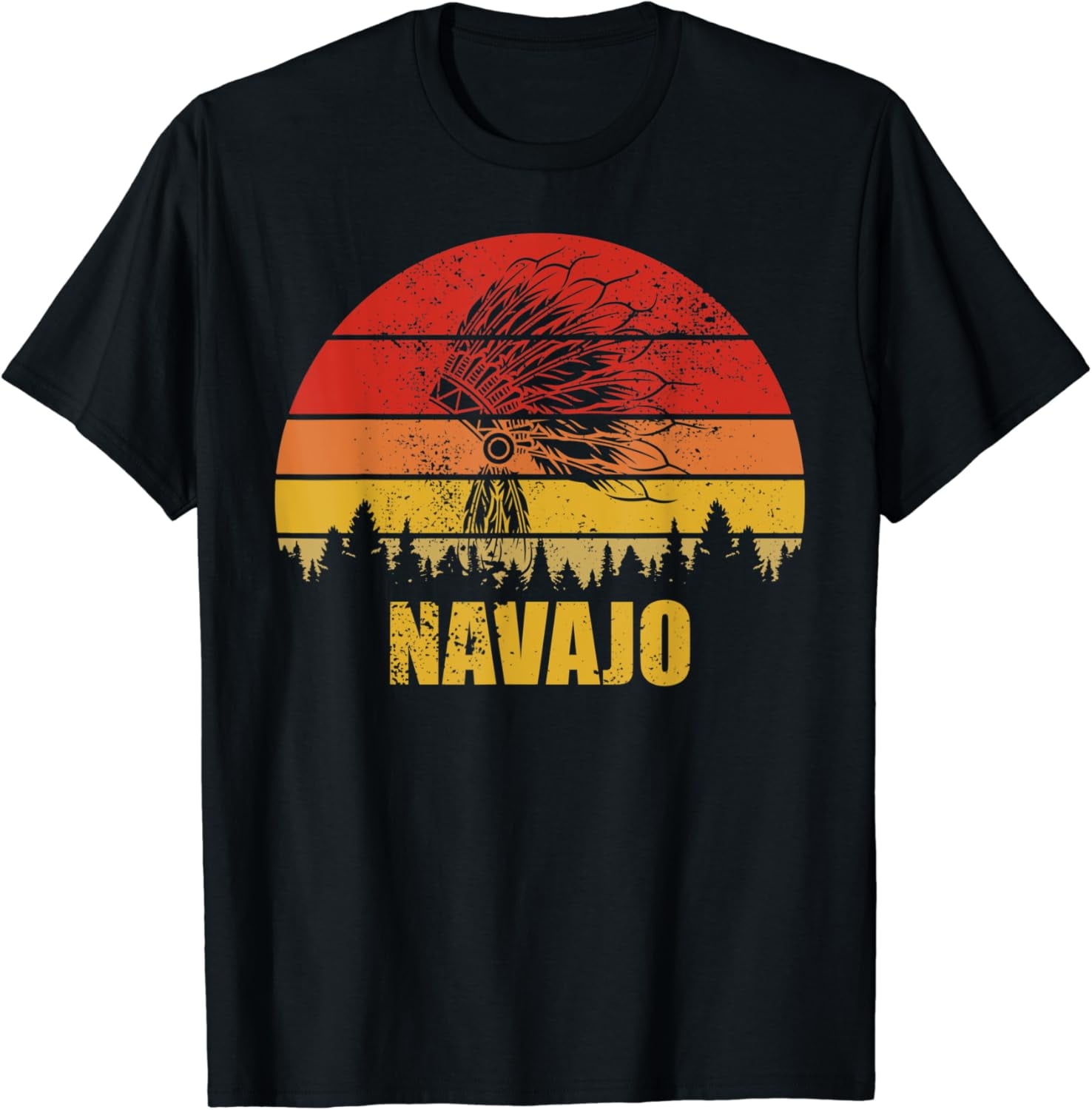Distressed Navajo Pride Native American Heritage Month T-Shirt ...