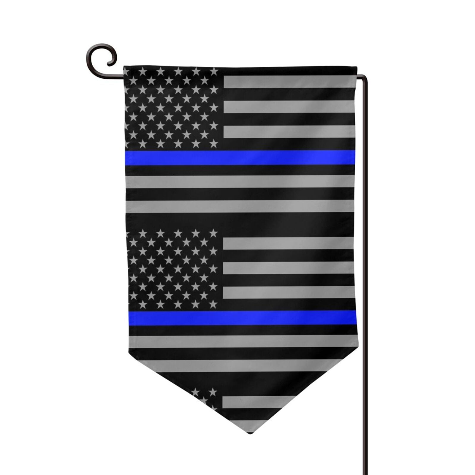 Distressed Police Style Flag Double Sided Garden Flag for Indoor ...