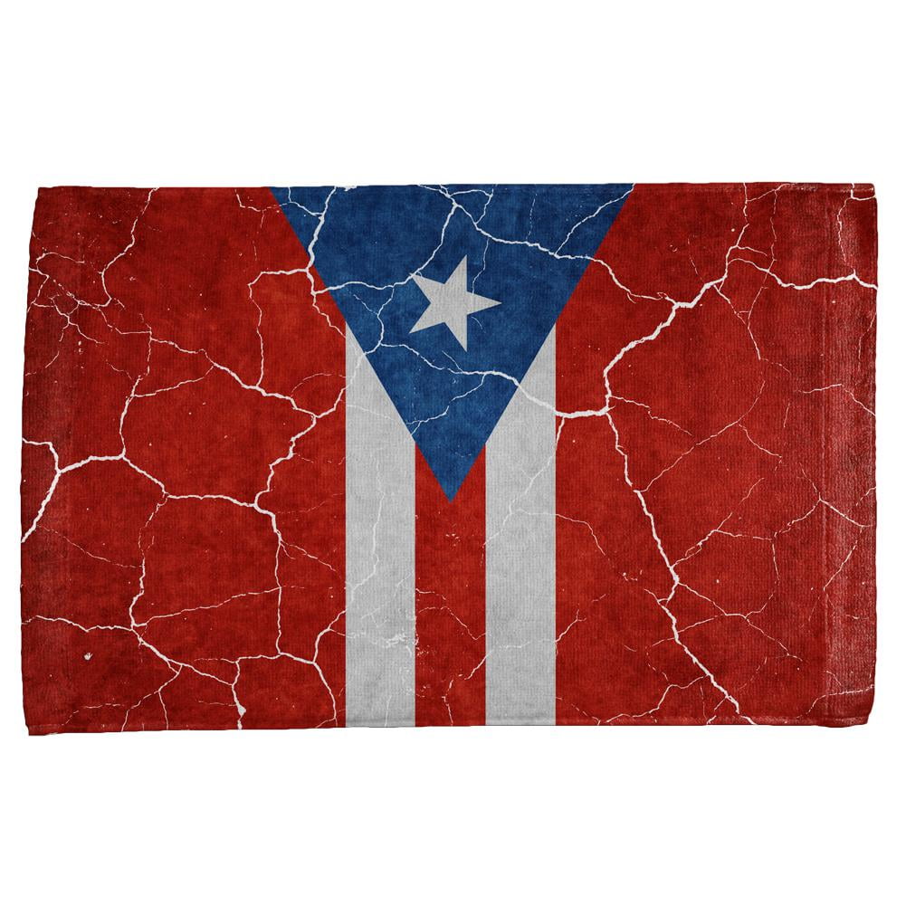 Distressed Puerto Rican Flag All Over Hand Towel - Walmart.com