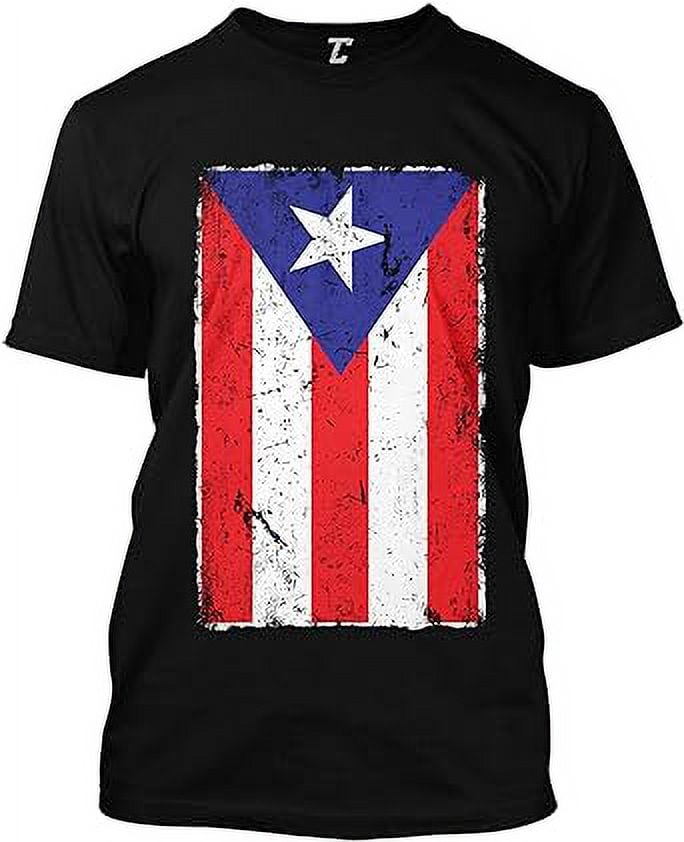 Distressed Puerto Rico Flag - Rican Latino Men's T-Shirt - Walmart.com