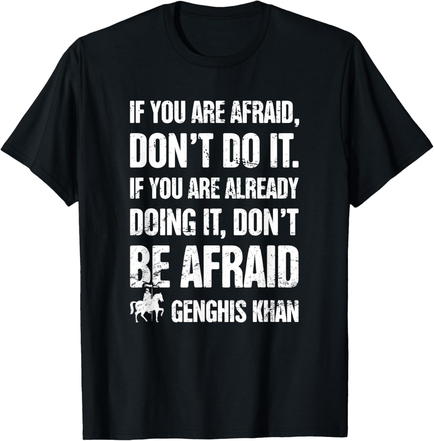 Distressed Quote - Mongol Empire / Emperor Genghis Khan T-Shirt ...