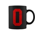 Distressed Red Number 0 Jersey Player Uniform 0 Coffee Mugs - Walmart.com