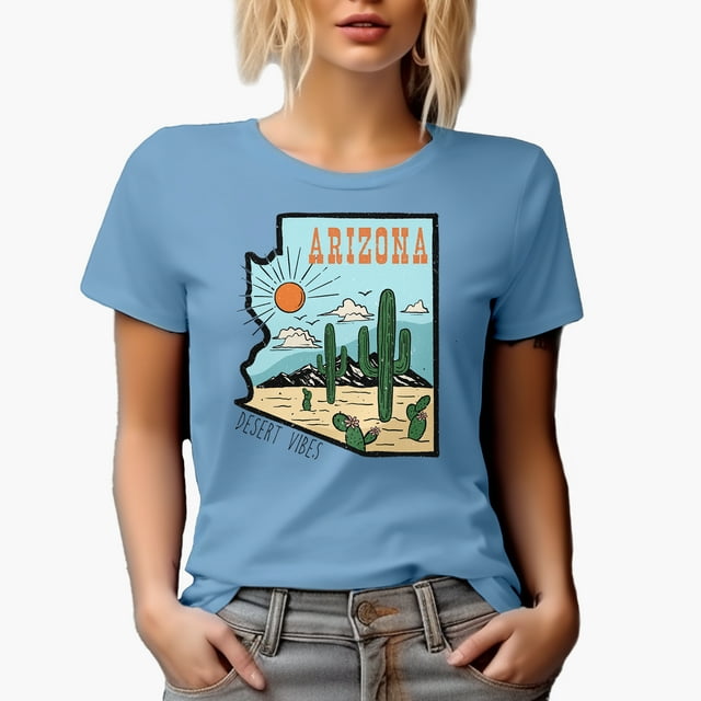 Distressed Retro Arizona, Desert Vibes - US State Themed Merch Gift ...
