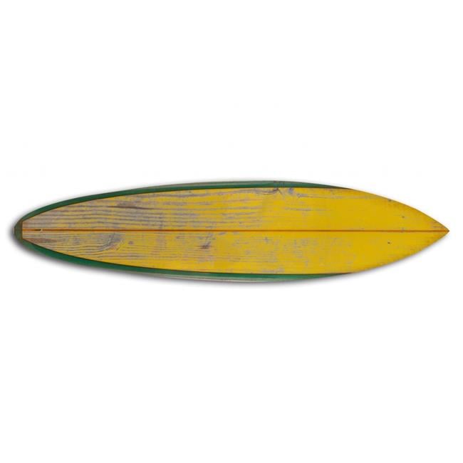 Distressed & Rustic Yellow Surfboard Wood Panel Wall Art - Walmart.com