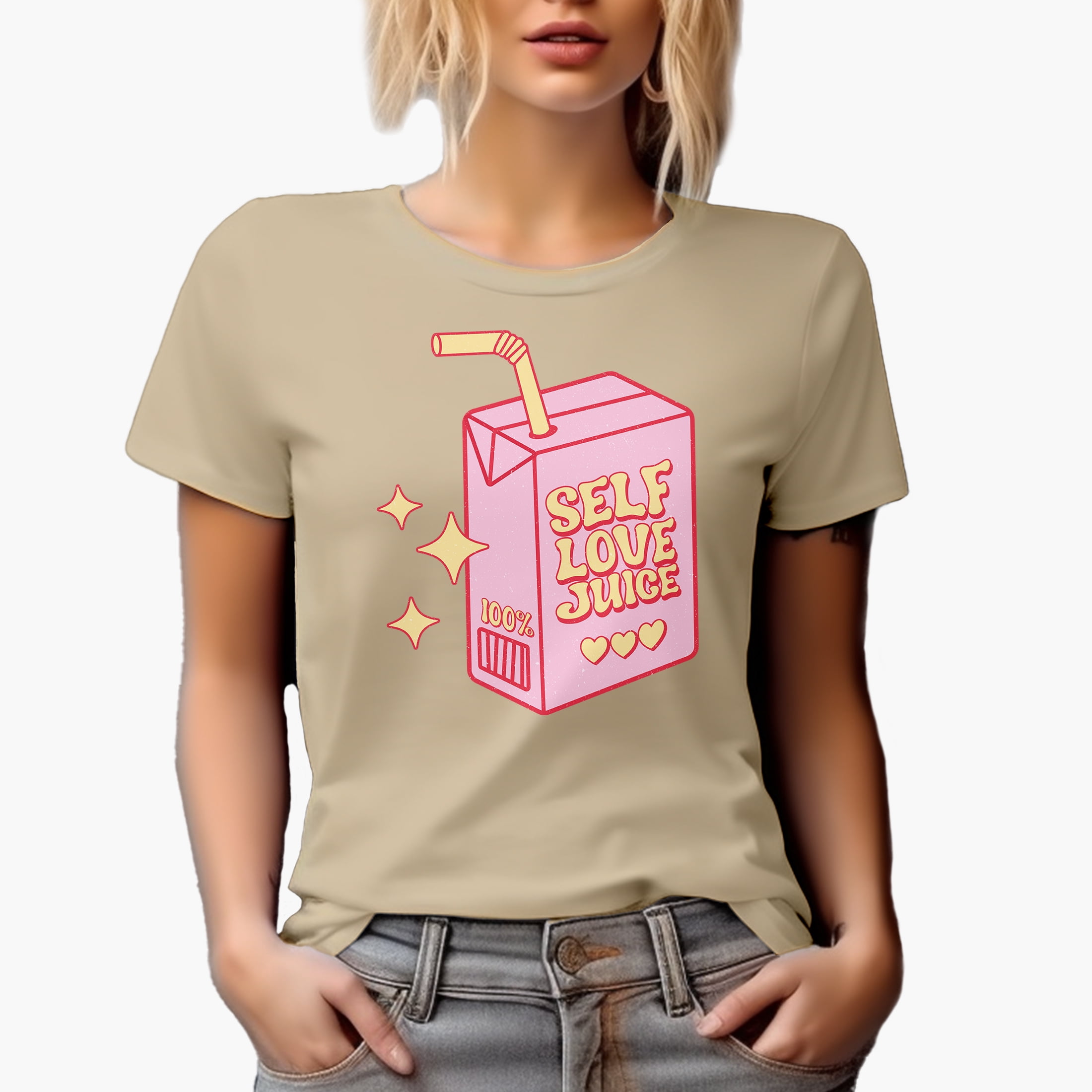 Distressed Self Love Juice - Retro Juice Pack Valentine's Day Art Merch ...