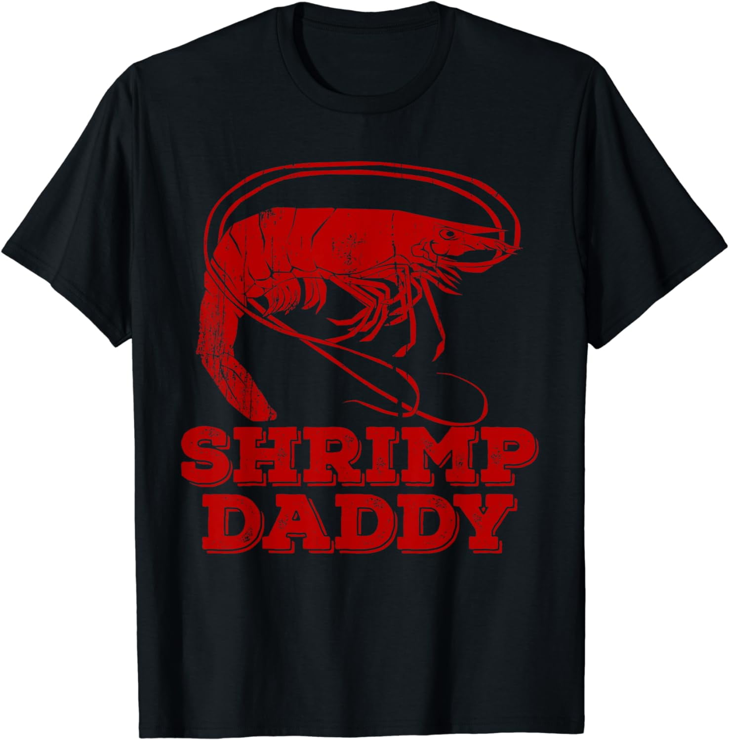 Distressed Shrimp Daddy Clothing Vintage Shrimp Daddy T-Shirt - Walmart.com