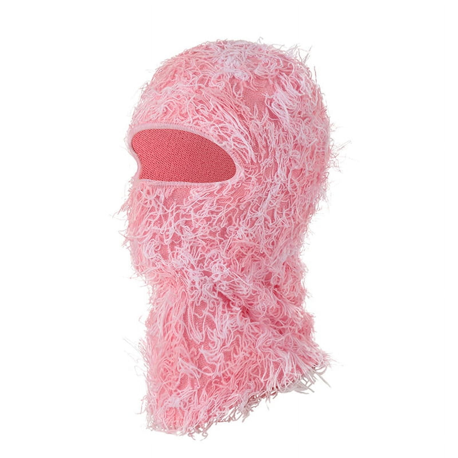 Distressed Ski Mask Full Face Knitted Fuzzy Yeat Shiesty Distress for ...