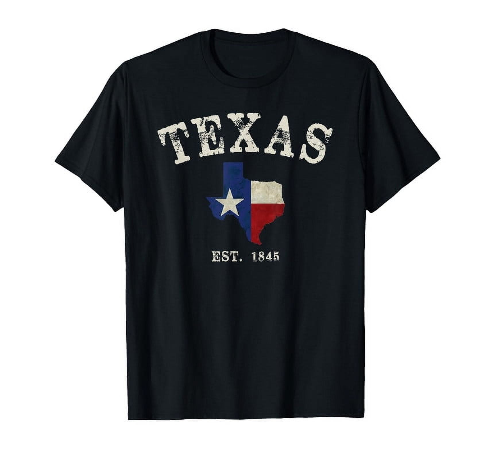 Distressed Texas State Flag Map T-Shirt - Walmart.com