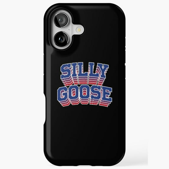 Distressed Text Silly Goose Funny Design iPhone 17 to 11 Pro Max ...