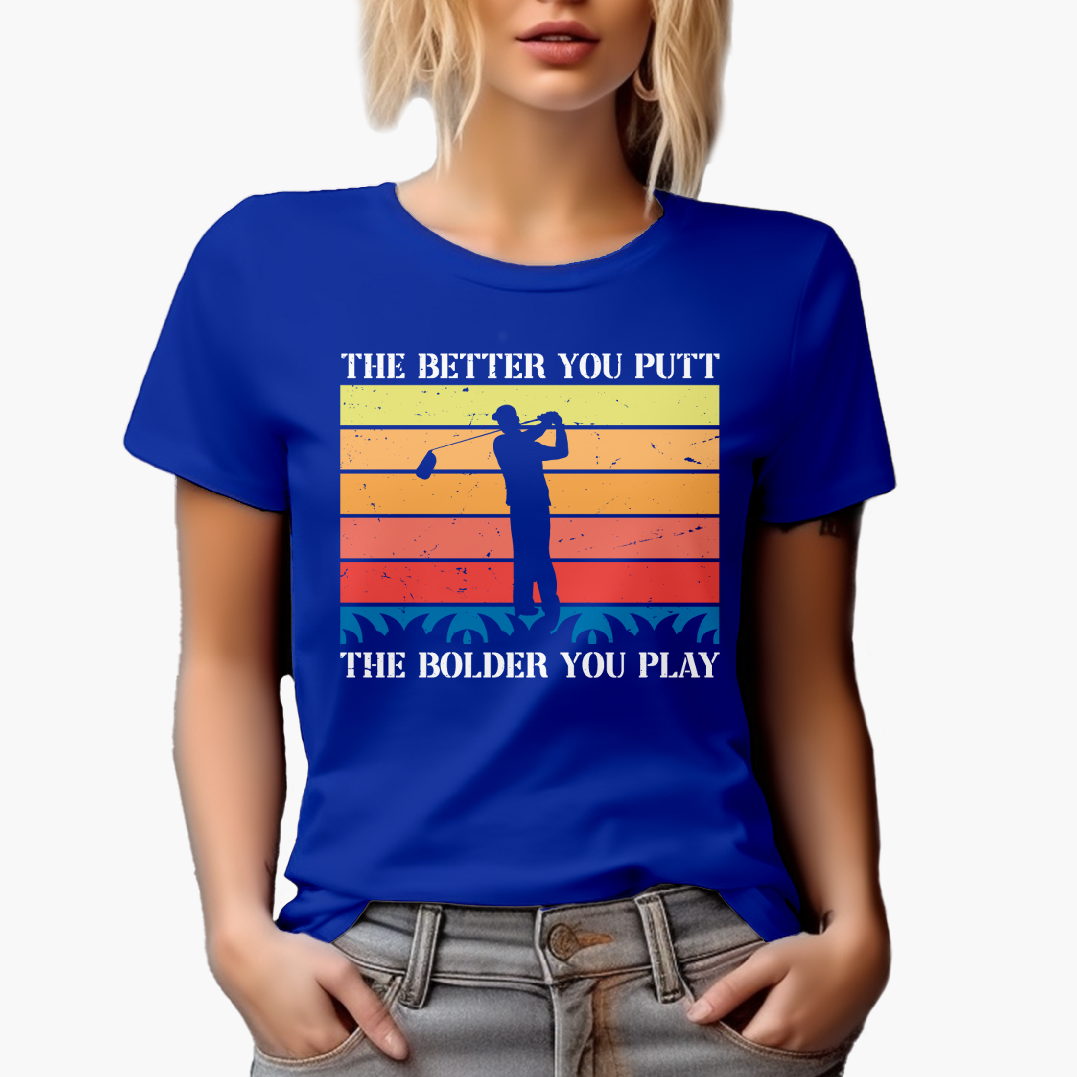 Distressed The Better You Put, The Bolder You Play with a Swinging Golf ...