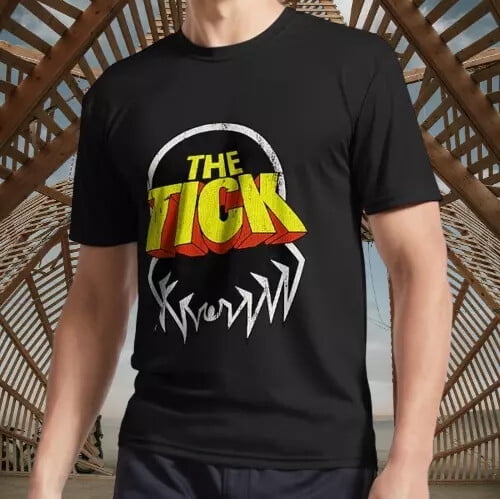 Distressed The Tick Logo Active T-Shirt Logo T-Shirt Funny Size S to 5XL - Walmart.com