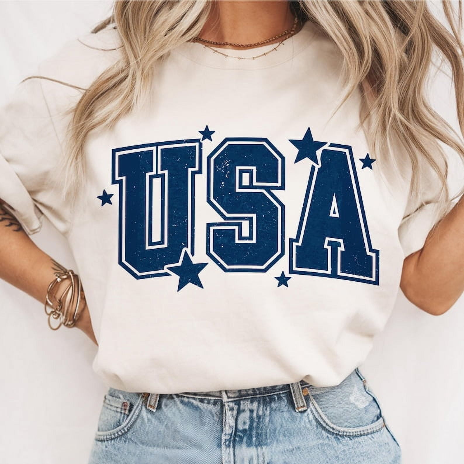 Distressed USA Shirt Design, Grunge Patriotic Shirt, 4th of July Shirt, God Bless America Shirt ...